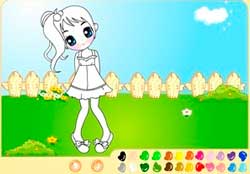 Coloring games for girls - play free on Game-Game